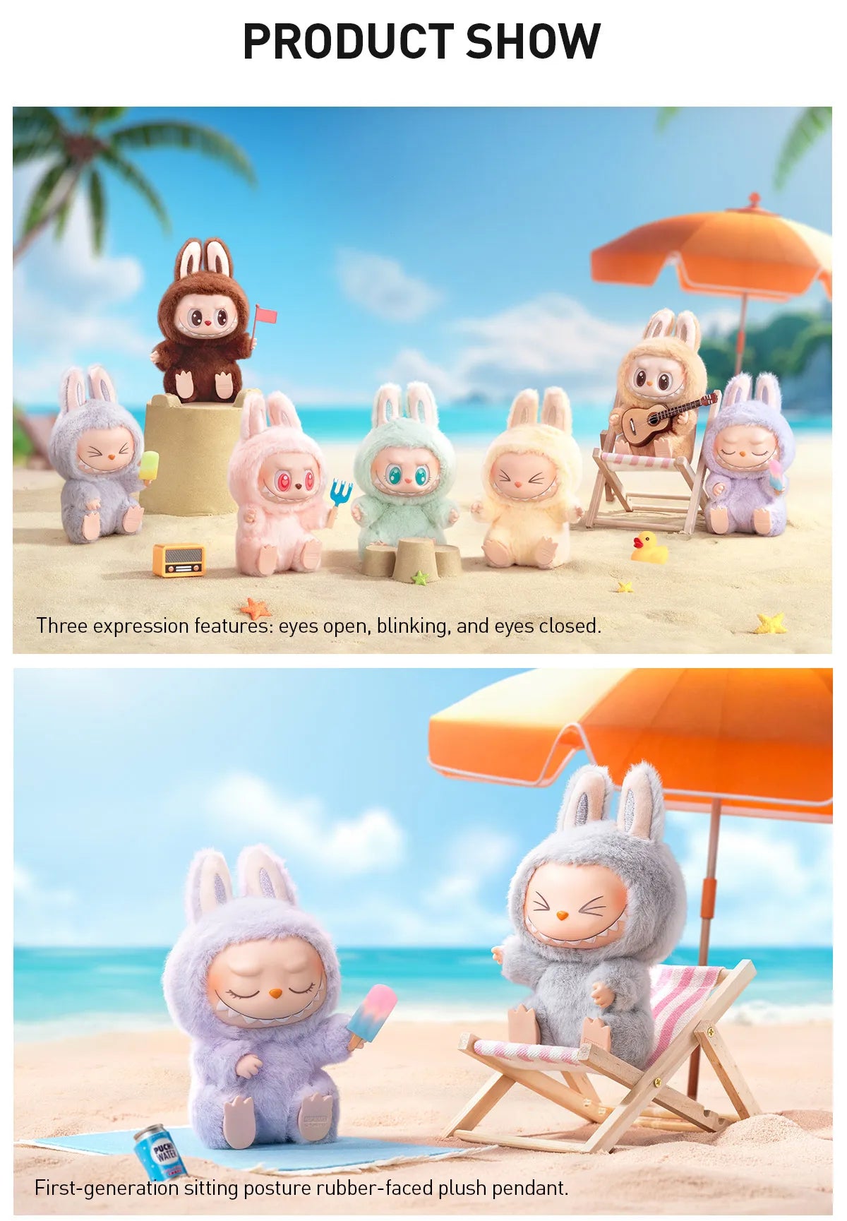 Labubu - The Monsters Have a Seat Vinyl Plush Blind Box (1 Random Box ...