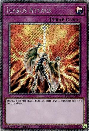 Icarus Attack (Platinum Secret Rare) (RA03-EN165) - Quarter Century Bo ...