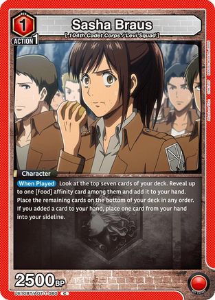 Sasha Braus (080) (UE10BT/AOT-1-080) - UE10BT Attack on Titan – Banana ...
