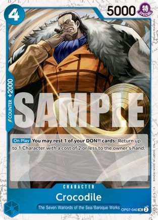 Crocodile - OP07-040 (Pirate Foil) (OP07-040) - Premium Booster -The B ...