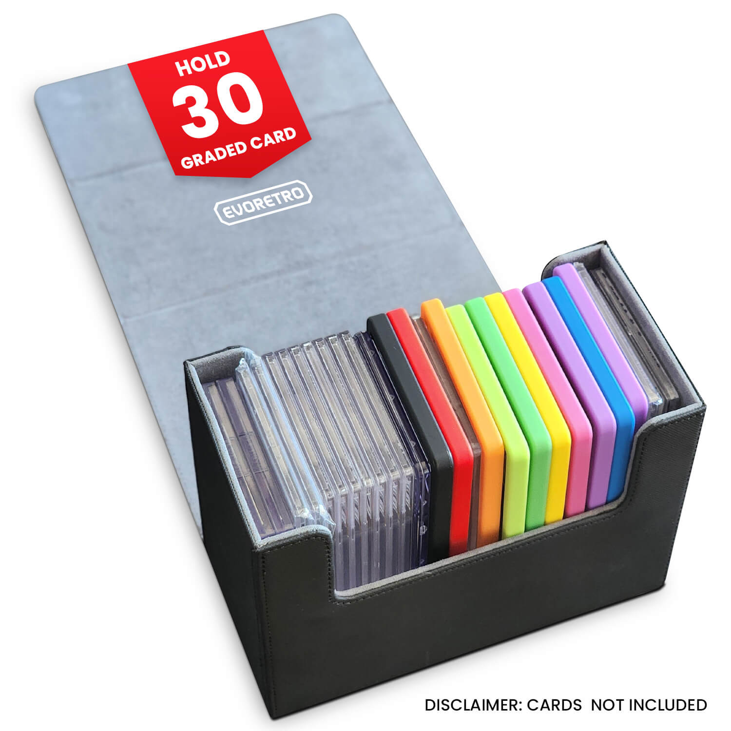 EVORETRO Magnetic Graded Card Deck Storage for 30 Graded Card – Banana ...