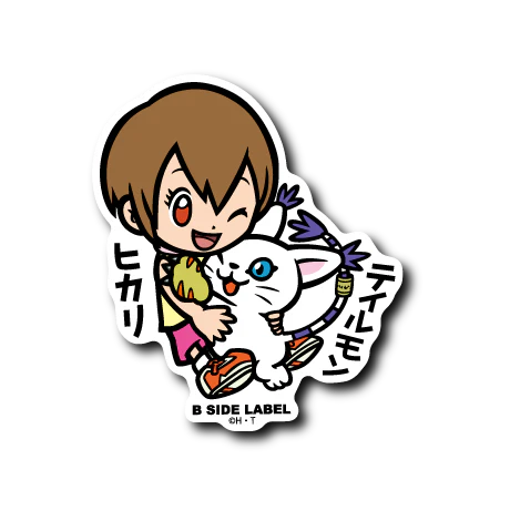 Digimon - Hikari & Tailmon Small Sticker (B-SIDE LABEL) – Banana Games ...