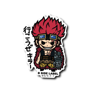 One Piece - Eustass Kid Ver. 1 Small Sticker (B-SIDE LABEL) – Banana ...
