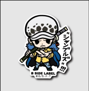 One Piece B-SIDE LABEL small Sticker Room Law – Banana Games & Hobby