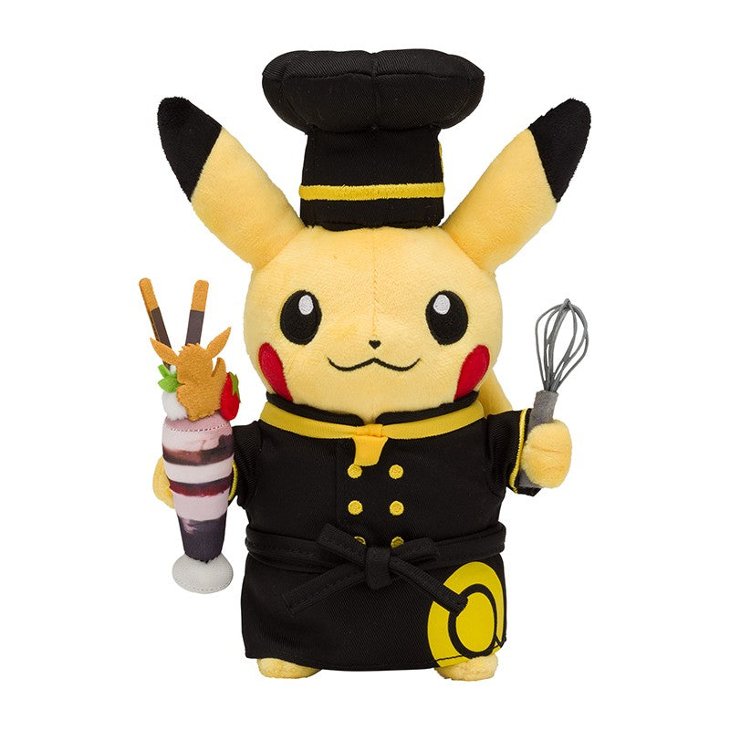 Pikachu Black Pastry Chef Plush (Pokemon Cafe) – Banana Games & Hobby